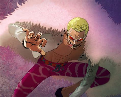 Download Doflamingo Striking Pose One Piece Anime Wallpaper