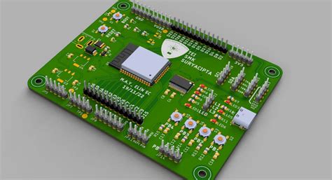 ESP32 Based Simple IoT Training Board Teknik Elektronika Industri