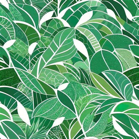 Vector Illustration Green Eco Friendly Mosaic Symbol Seamless