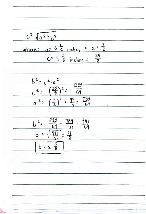 Solved A Formula Used To Solve Problems Involving Right Angled