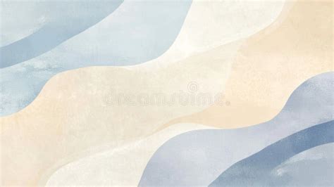 Abstract Background Flowing Beige Waves Soft Delicate Texture Design Template Illustration Stock
