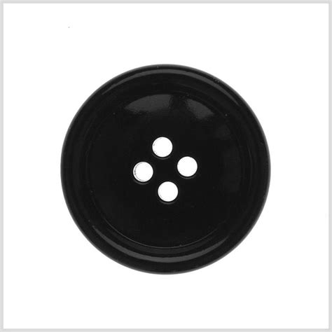 Black Glass Button 44l28mm