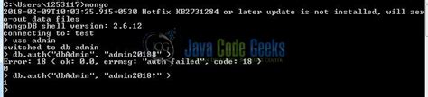 Mongodb Authentication Example Java Code Geeks