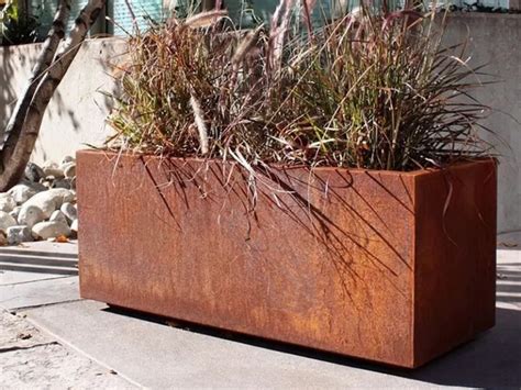 How To Narrow Tall Corten Planters Corten Us