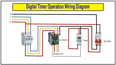 How To Make Digital Timer Operation Wiring Diagram Digital Timer Switch Wiring Diagram