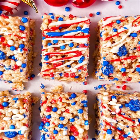 Firecracker Rice Krispies For 4th Of July