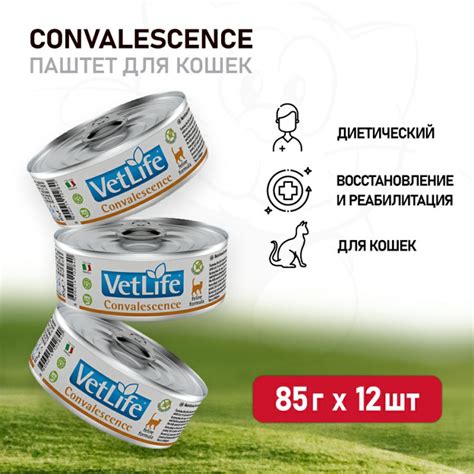 Farmina Vet Life Cat Convalescence влажный корм для взрослых кошек в ...