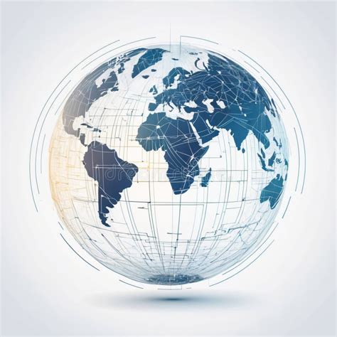 Tech Globe A Globe Made Of Interconnected Digital Lines And Circuits Symbolizing Global