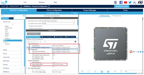 Stm32cubemx配置h7时钟 Frequency Searched For Is Out Of Range For This Vos