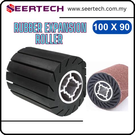 Heavy Duty Expander Rubber Roller Wheel 4 Sandpaper Adapter For Angle