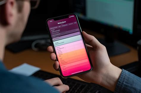 Premium Photo Senior Ux Designer Testing A Mobile App Generative Ai
