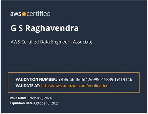 happy to share that i achieved aws data engineer associate certification dr g s raghavendra