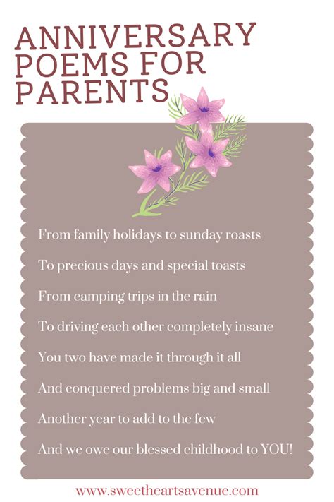 Anniversary For Mom And Dad Poems