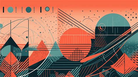 Aesthetic Circular Point Line Surface Rhythm Background Taste Round