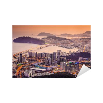 Sticker Busan South Korea Pixershk