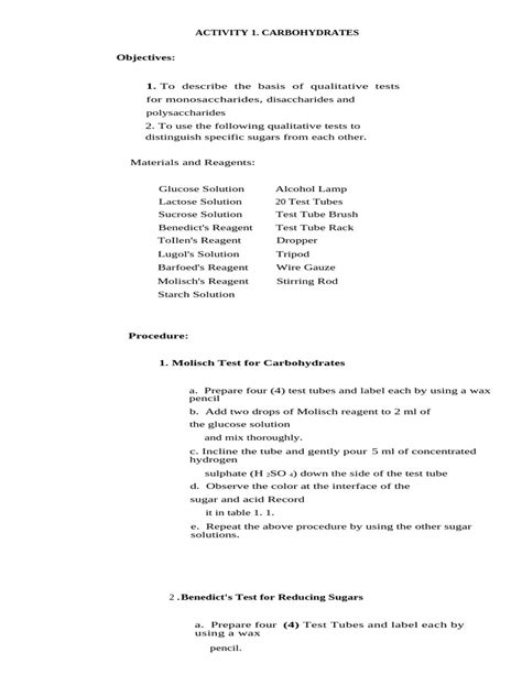 activity 1 procedure pdf chemistry chemical synthesis