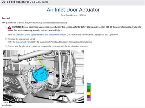 Where Is The Mode Door Actuator Located