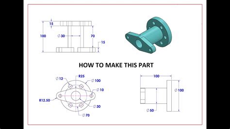 Solidworks Basic 3d Modeling Practice Part Modeling Solidworks