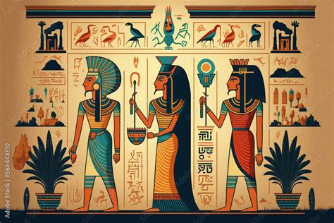 Ancient Egyptian Wall Art And Hieroglyphs In Egypts Hatshepsut