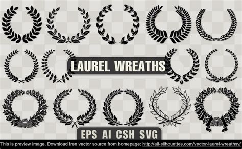 Laurel Vector Free At Getdrawings Free Download
