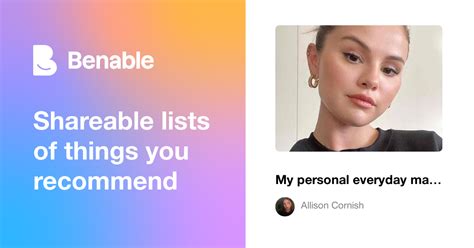 My Personal Everyday Makeup Routine