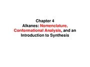 Orgo Chapter 4 - Alkanes Nomenclature Conformational Analysis and an Introduction to Synthesis ...