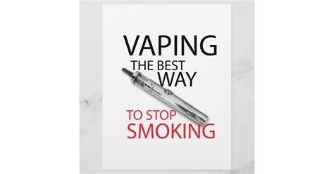 Stop Smoking Flyer Zazzle
