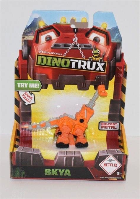New Dreamworks Netflix Diecast Dinotrux Skya Dragon Orange 1963766685