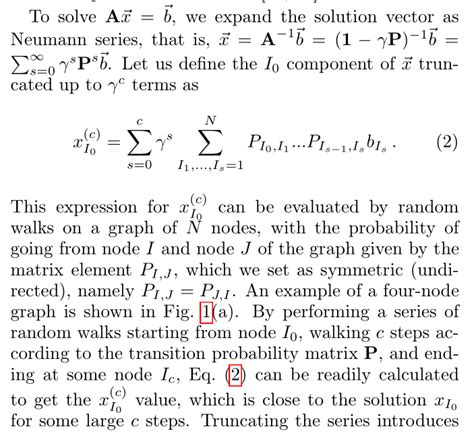 How To Solve System Of Linear Equations With Random Walk Mathematics