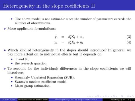 Econometrics Of Panel Data A Presentation Pdf