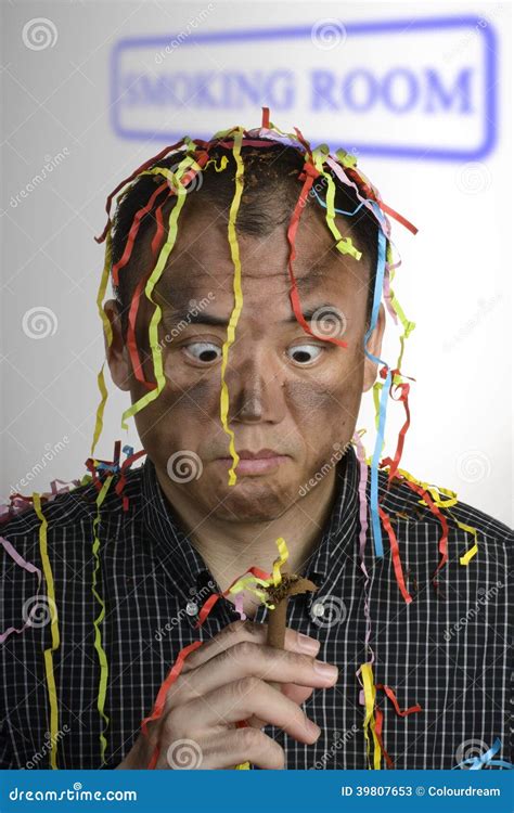 Exploding Cigarette Stock Image Image Of Joke Prank 39807653