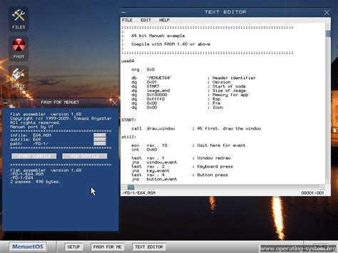 Operating System Screenshot Os Menuetos 04