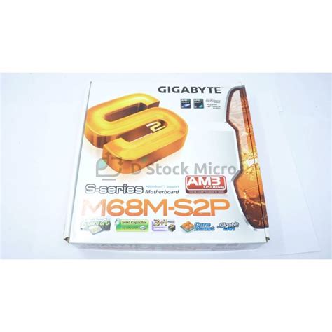 motherboard micro atx gigabyte ga m68m s2p socket am2 am2 am3 ddr2