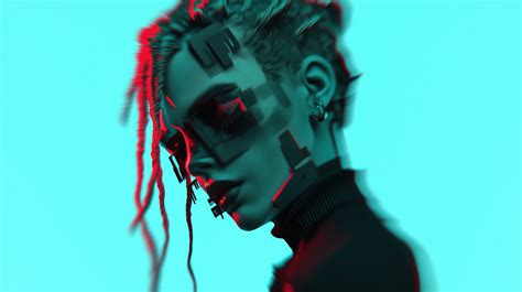Download Ai Generated Cyberpunk Glitch Royalty Free Stock