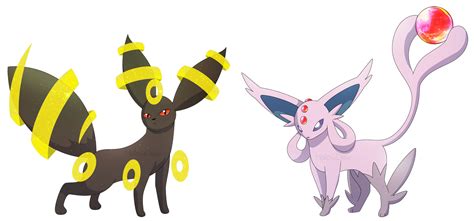 Mega Umbreon And Mega Espeon By Hallowdew On Deviantart