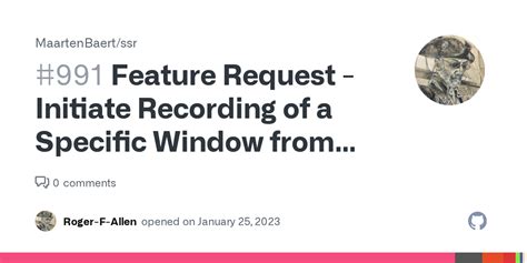 Feature Request Initiate Recording Of A Specific Window From Python