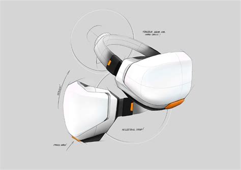 Vr Goggles With Visor For Seamless Experience Vr Headset Sketch