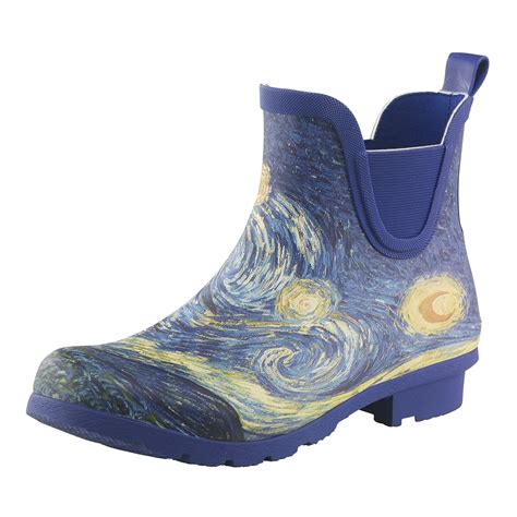 Galleria Enterprises Inc Van Gogh Starry Night Chelsea Rain Boot