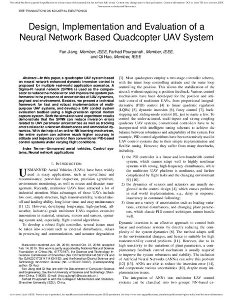 Pdf Design Implementation And Evaluation Of A Neural Network Based