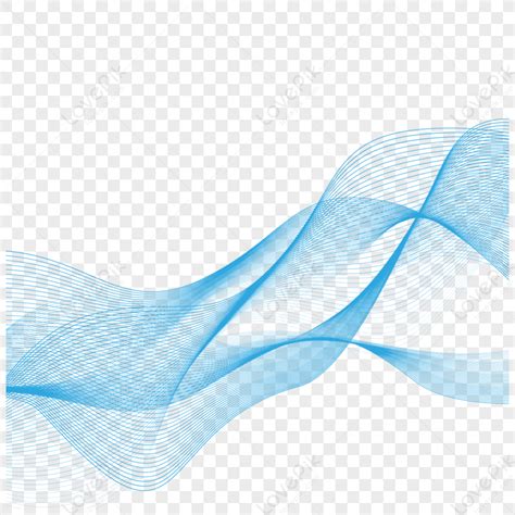 Blue Decorative Curve Lines Curved Lines Blue Decorations Geometric Vector Technology Blue