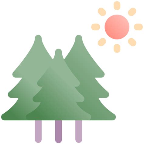 Forest Fatima Flat Icon