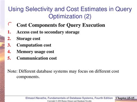 Ppt Query Processing And Optimization Techniques And Algorithms