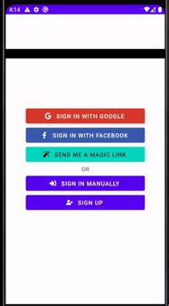 Android Black Bar Through The Screen After Calling Googlesignin Signin