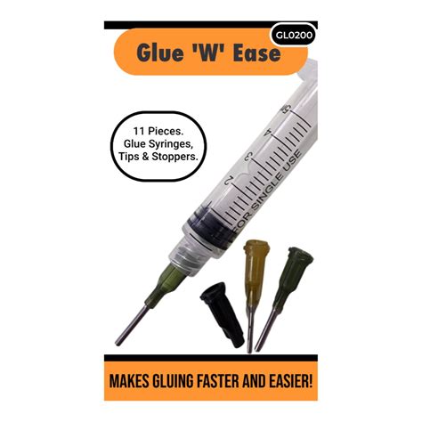 Glue ‘w Ease Syringes Tips And Stoppers Bead Trimming And Craft Co