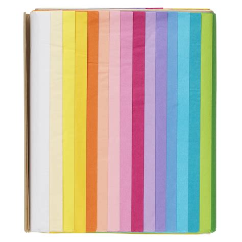 Silkespapper 68 Ark à 70×50 Cm Pastellfärger 17 Färger 4 Av Var 14 G M² Panduro