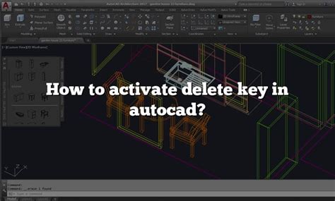 How To Activate Delete Key In Autocad Caddikt