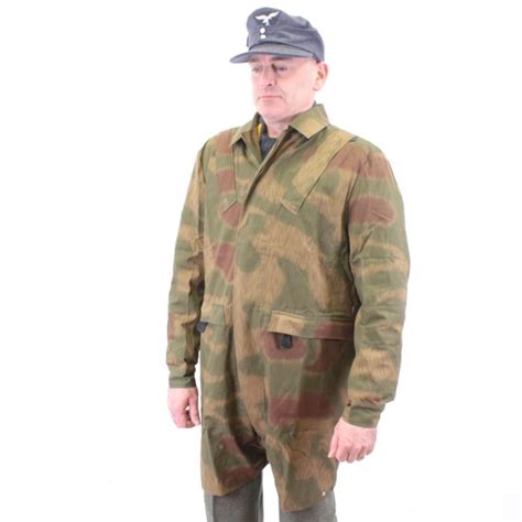 Replica Ww2 Fallschirmjager Jump Smock In Tan And Water Camouflage By Rum