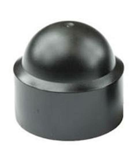 M16 24mm Plastic Nut And Bolt Cover Cap Plastic Polyethylene Black