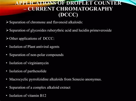 Droplet Counter Current Chromatography Pptx