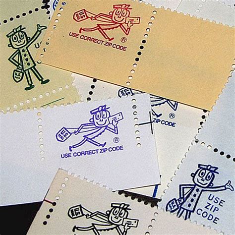 Mr Zip 50 Use Correct Zip Code Labels Stamp Ephemera